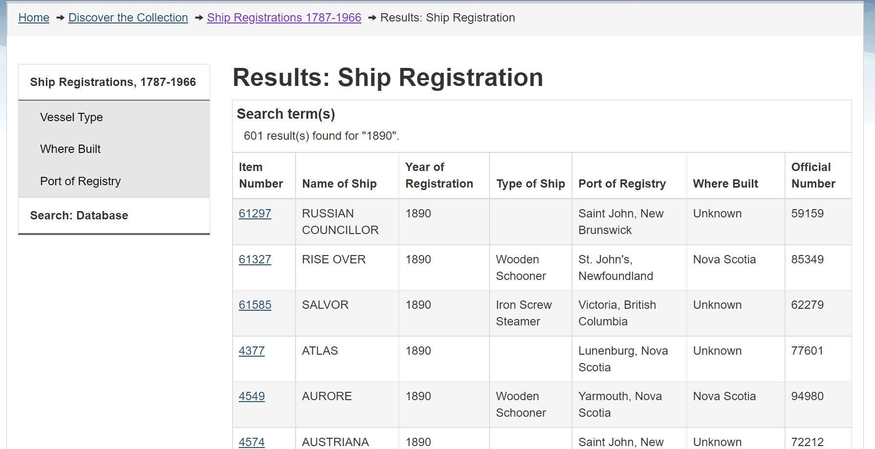 Was Your Ancestor a Ship Owner? Ship’s Registries at the LAC – Finding ...